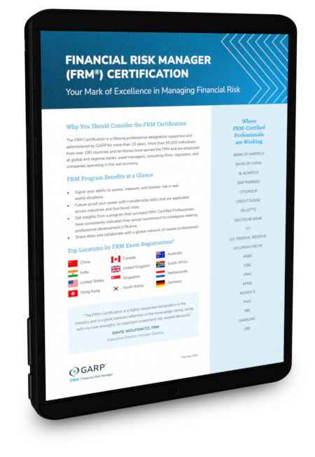 FRM® Certification At A Glance Download | GARP