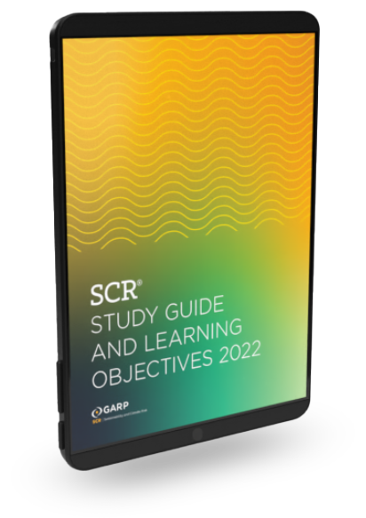 Study Materials | Sustainability & Climate Risk (SCR®) | GARP